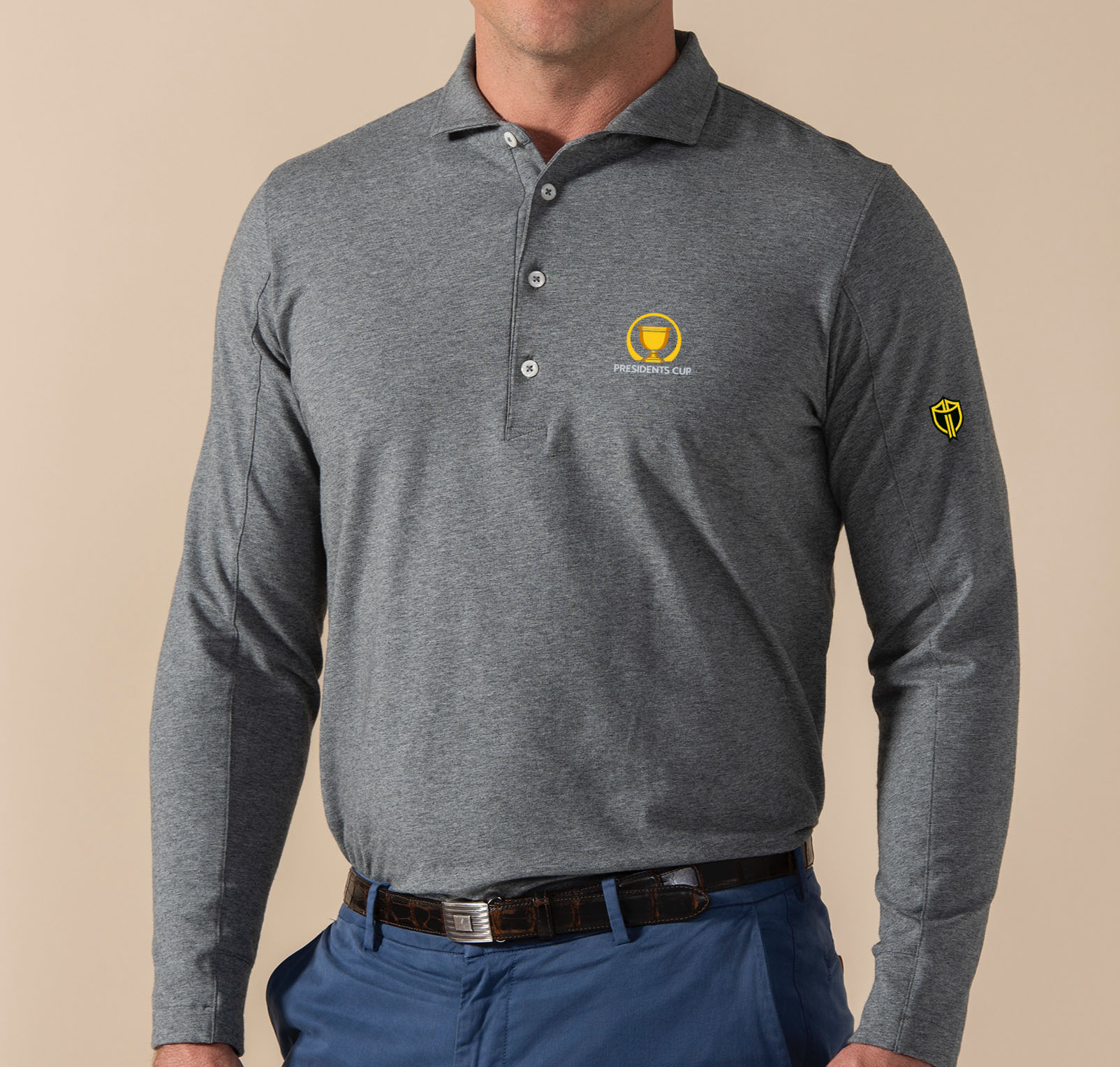 QUINLIVAN POLO | INTERNATIONAL TEAM | CHARCOAL HEATHER – B.Draddy